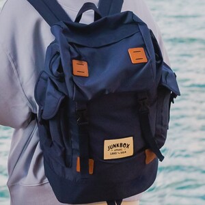 The Explorer Backpack in Navy ~ Large Rucksack, Travel Bag, Holiday Bag ...