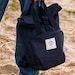 Mini Navy Recycled Roll-top Backpack: 9L Travel Bag - Etsy