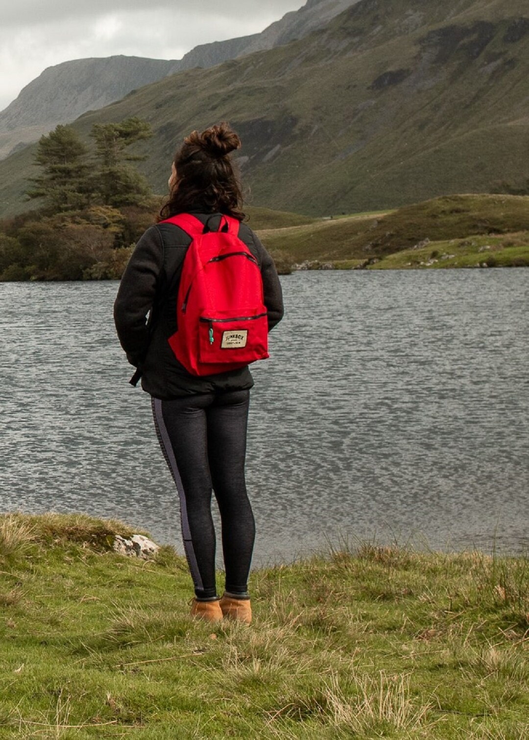 The Classic Recycled Backpack in Red Laptop Bag, College Bag, School ...