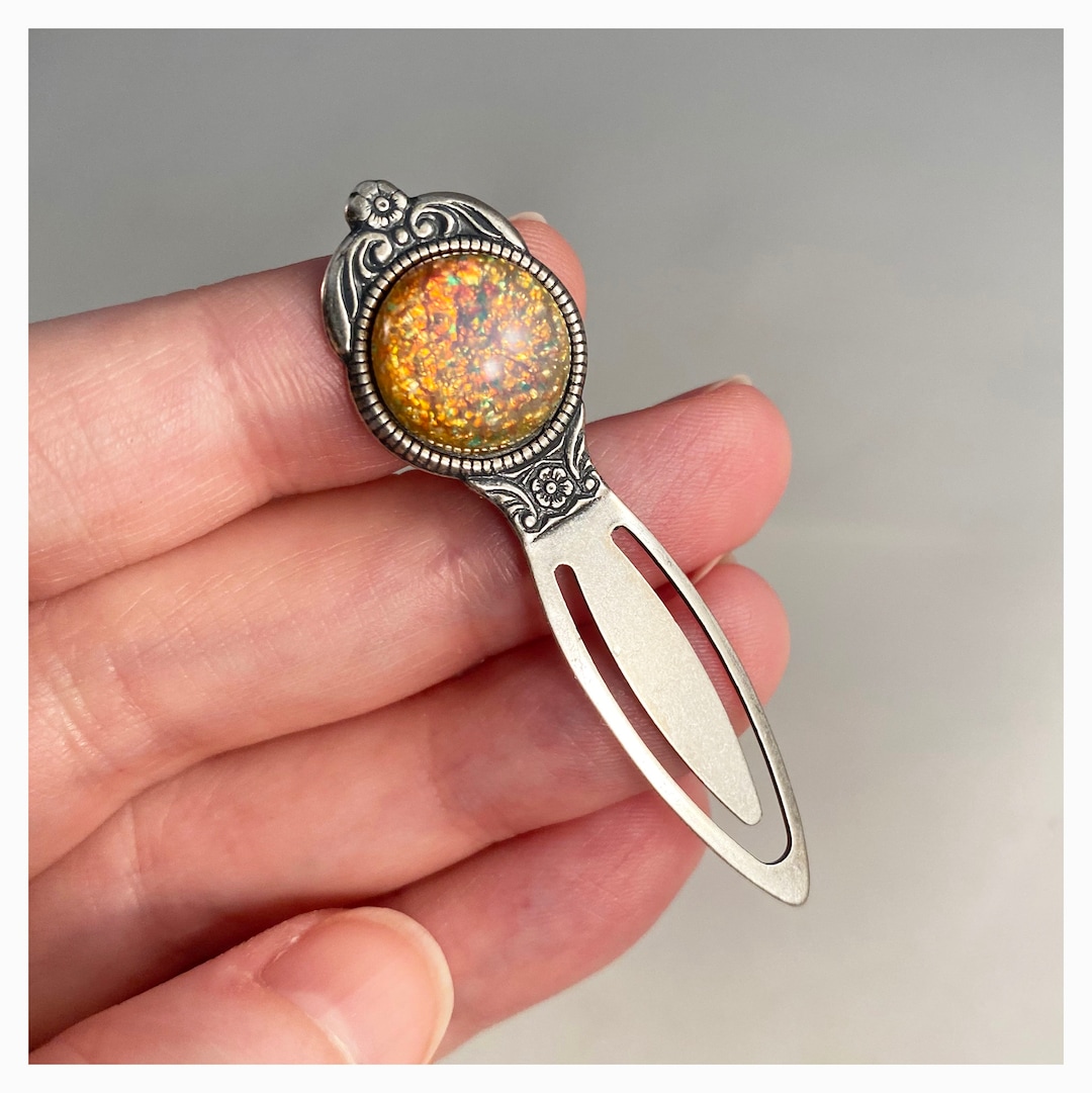 Art Deco Bookmark. Antique Silver Bookmark. Book Lover Gift. Vintage ...