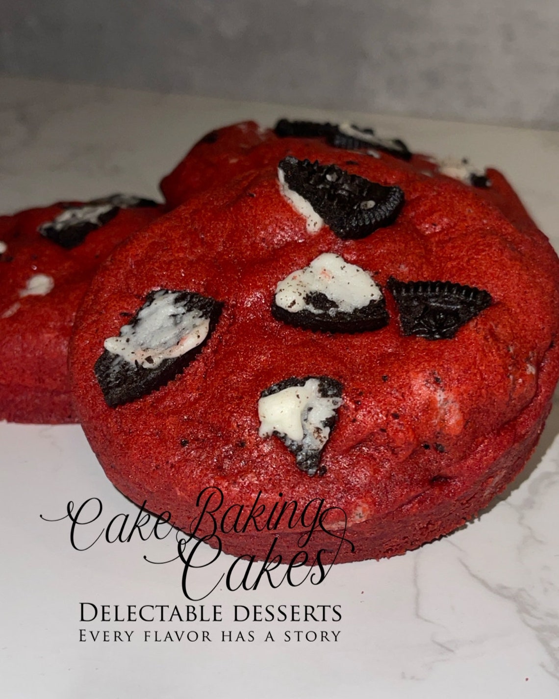 6 Large Diva Red Velvet Oreo // Cookies // Pie Cookie // Filling Cookie ...