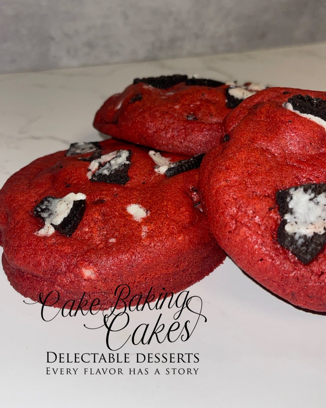 6 Large Diva Red Velvet Oreo // Cookies // Pie Cookie // Filling Cookie ...