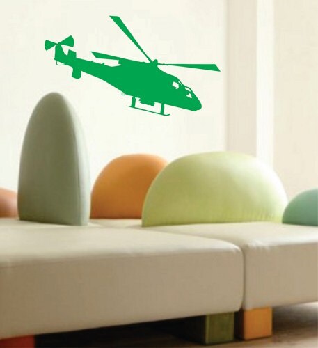 Helicopter Wall Mural Decal Sticker Vinyl Army Military - Etsy