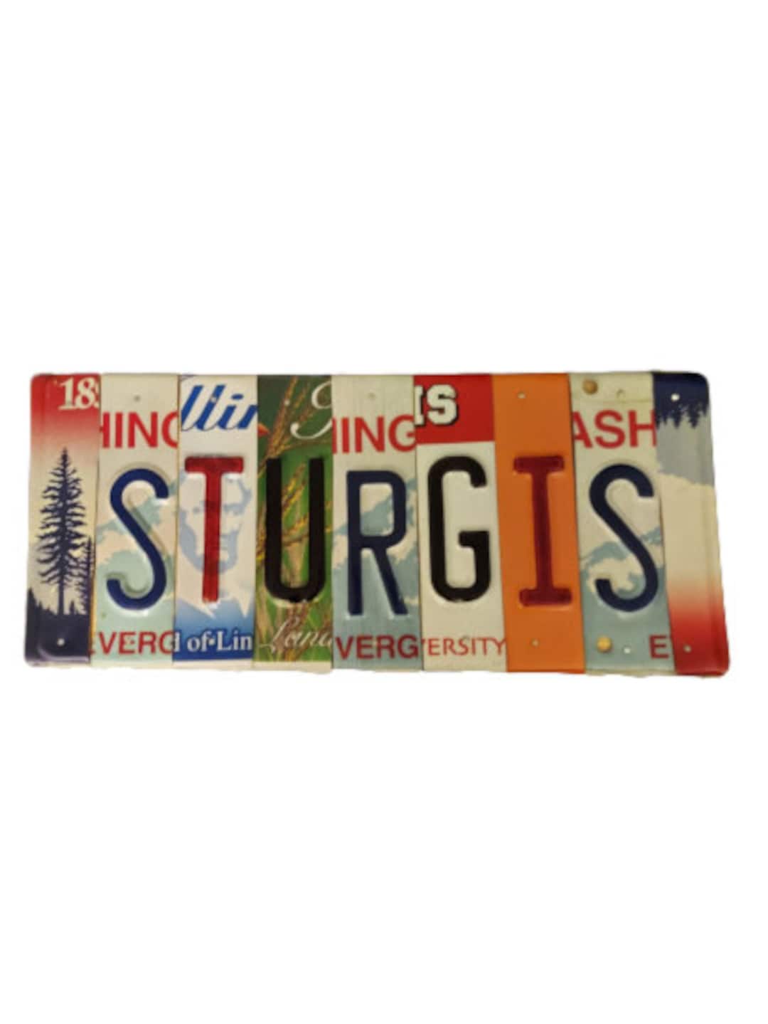 Sturgis Rally Revival Handcrafted License Plate Collage - Etsy