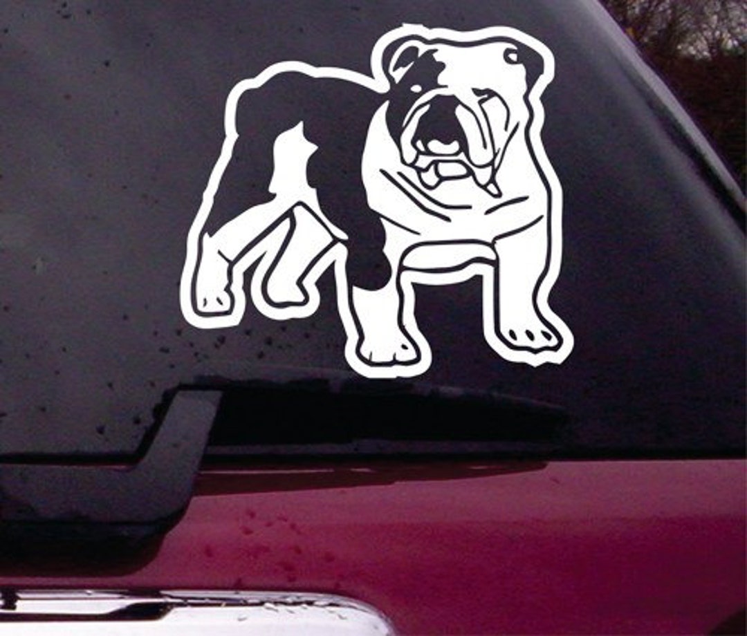 Bulldog Decal Sticker Vinyl Decal Sticker Art Graphic Stickers Laptop ...