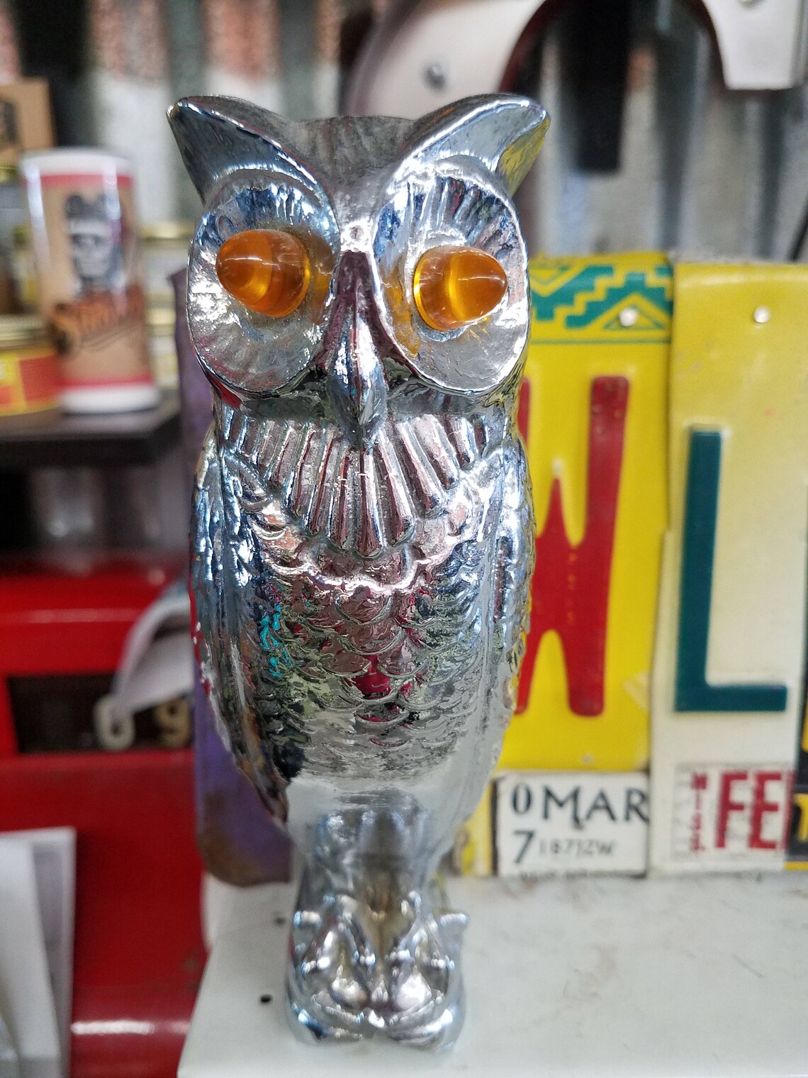 Owl Albuquerque Handmade License Plate Wall Art, One of a Kind Original ...