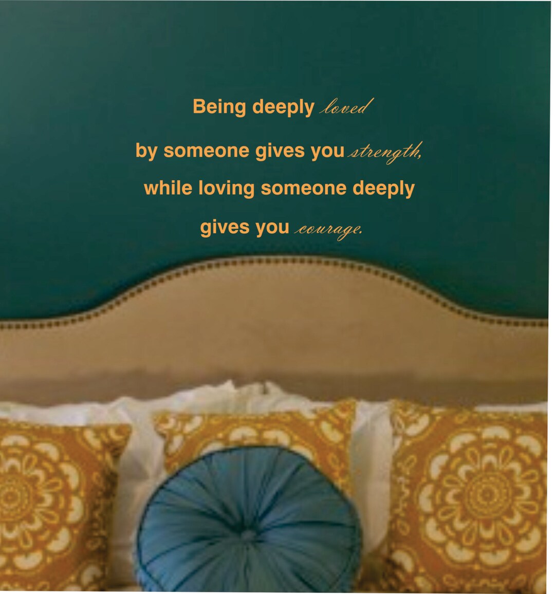 Being Deeply Loved Quote Wall Decal Sticker Teen Room Decor Text Art ...