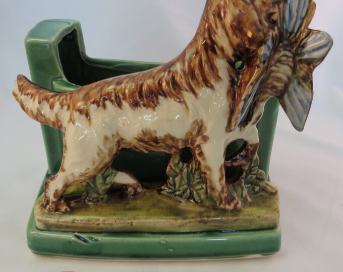 Vintage Mccoy Bird Hunting Dog Planter Bookends. C. 1955. - Etsy