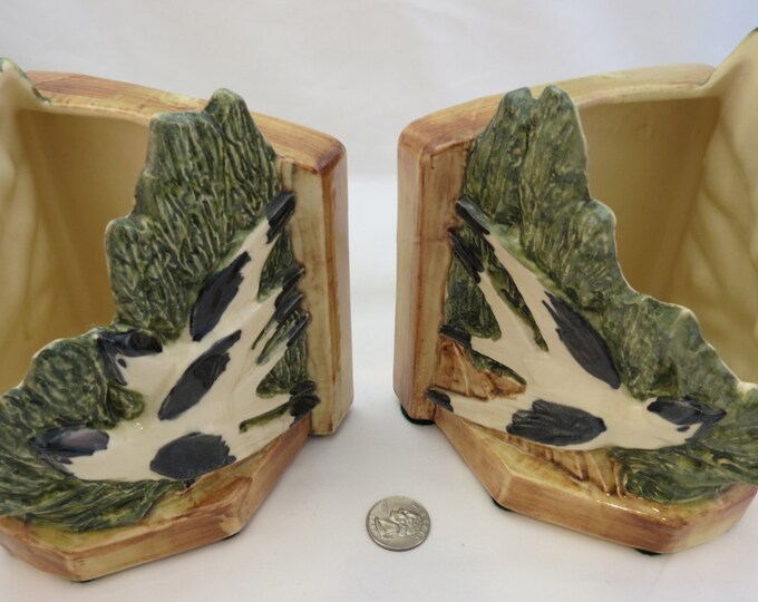 Vintage Mccoy Swallow Planter Bookends. C. 1956 - Etsy