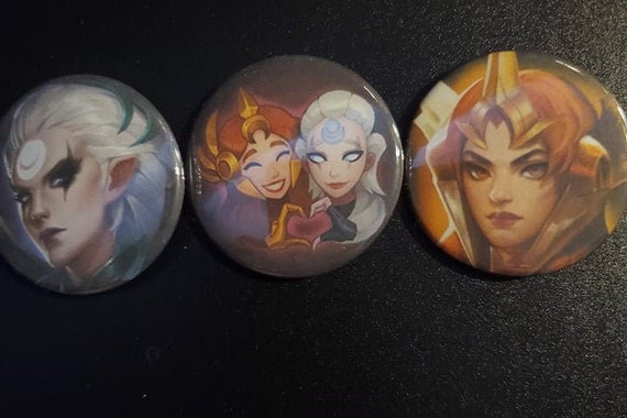 Leona and Diana League of Legends Pin Set | Etsy
