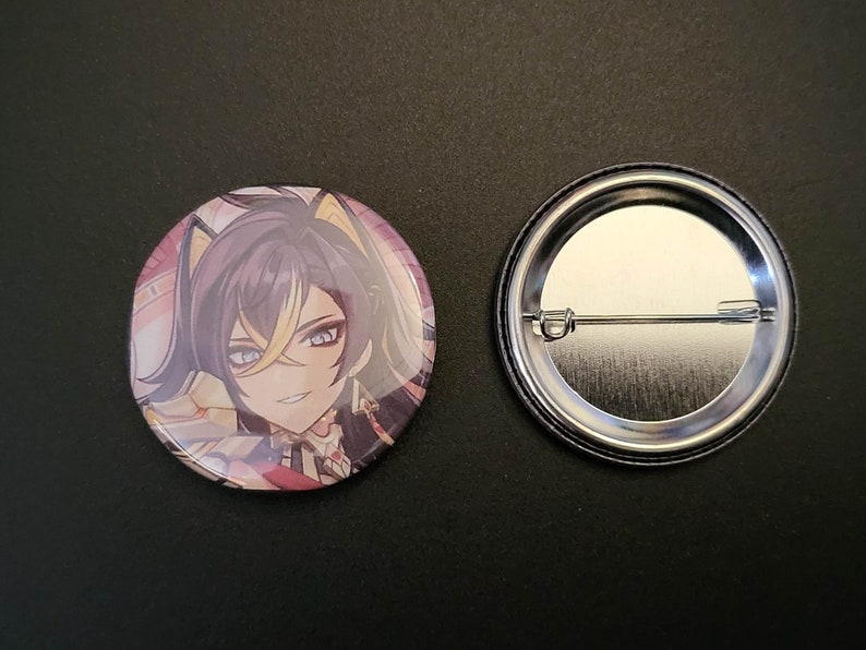 Genshin Impact Dehya and Pyro Element Button Set - Etsy