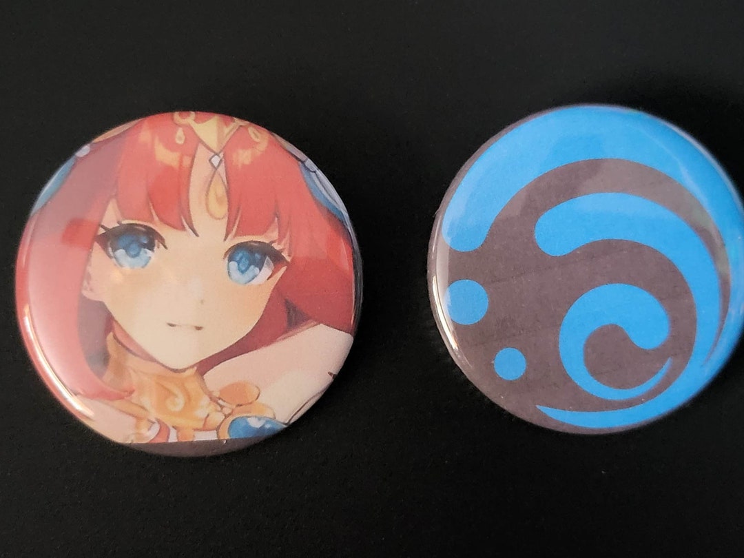 Genshin Impact; Nilou and Hydro Element Button Set - Etsy