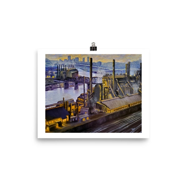 Steel Mill Art - Etsy