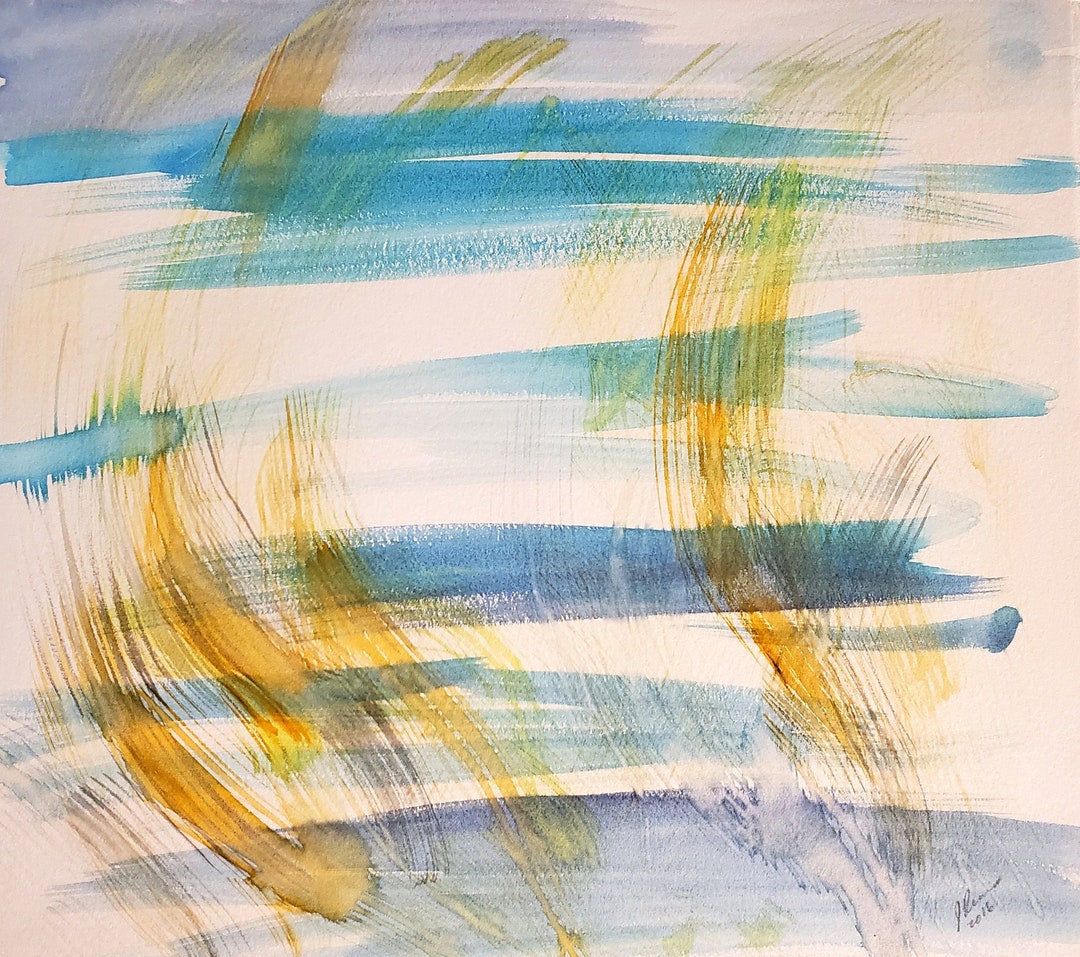 Uplift by J. Renner Original Abstract Watercolor Painting 2016 -free US ...