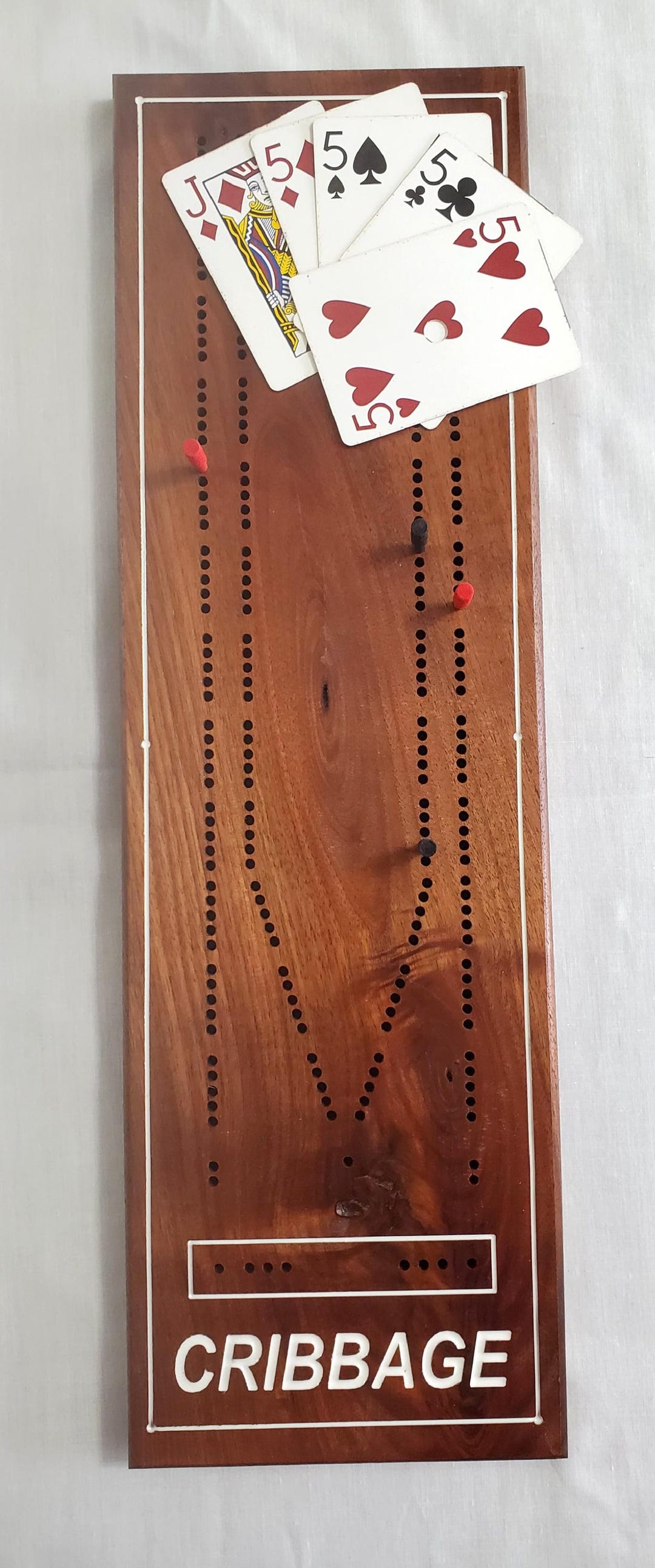 Competition Cribbage Board Made With Beautiful Walnut and Stunning ...