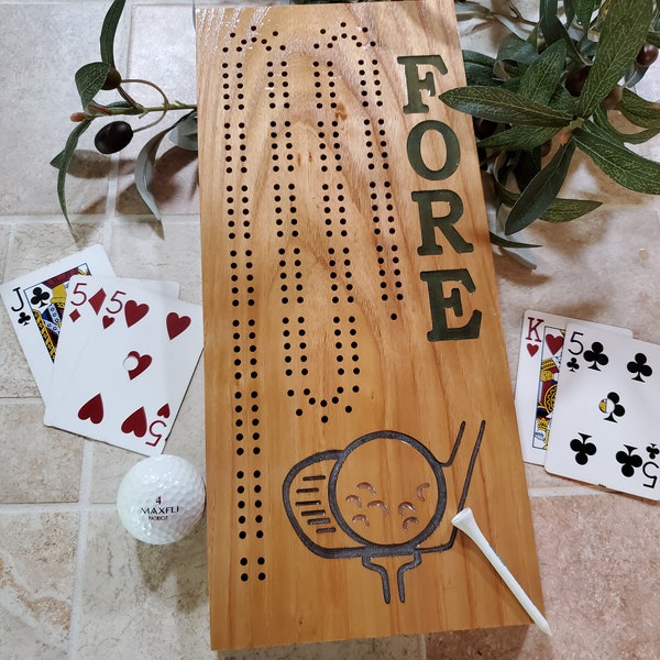 Golf Cribbage Board - Etsy
