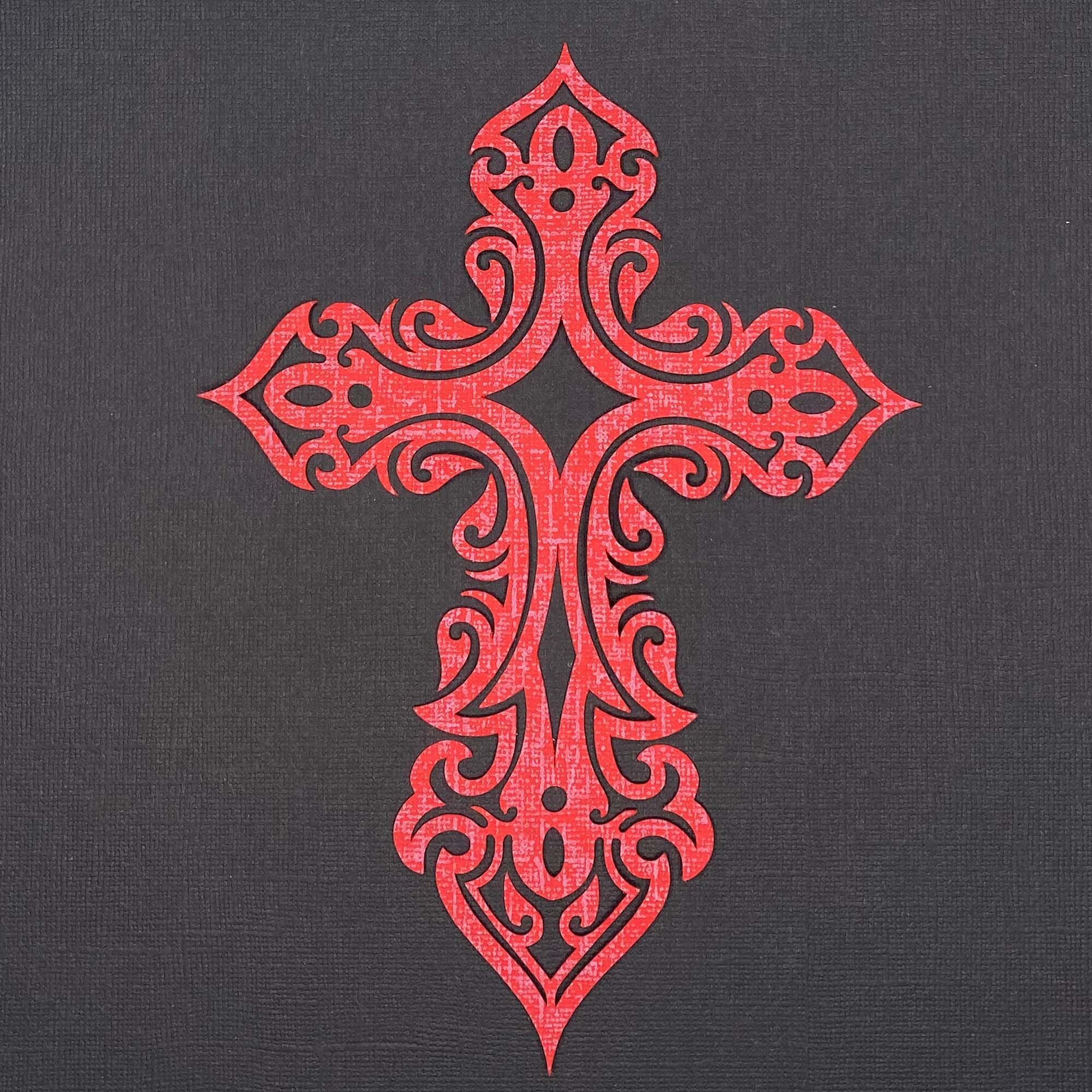 Cross SVG Gothic Cross Clipart Cross PNG Stylized Cross - Etsy
