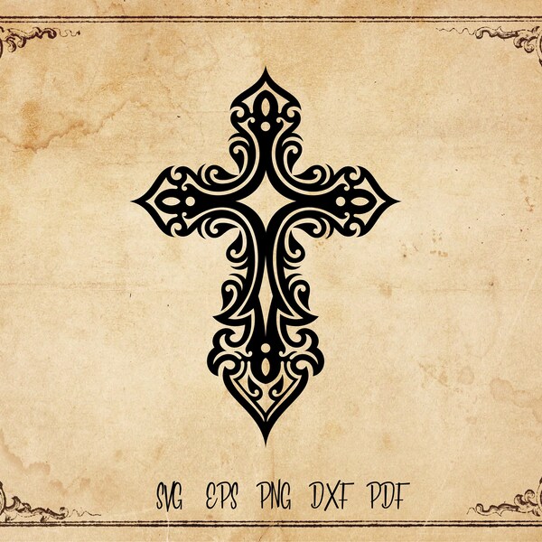 Stylized Cross - Etsy