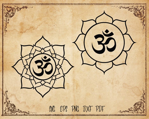 Ohm Mandala SVG Spiritual Symbol SVG Ohm Cut File Cricut | Etsy