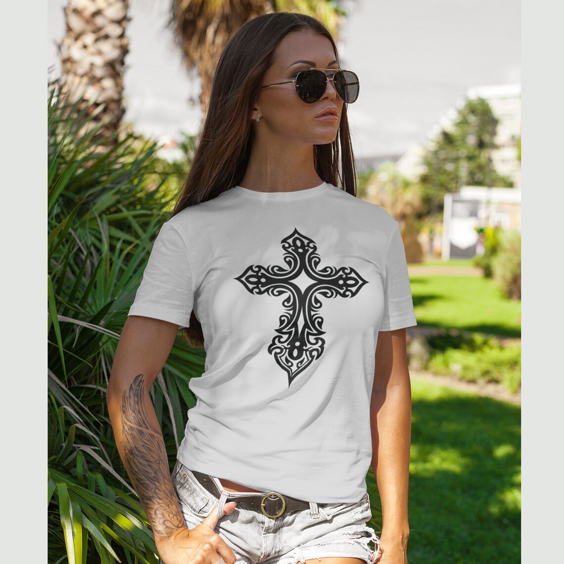 Cross SVG Gothic Cross Clipart Cross PNG Stylized Cross - Etsy