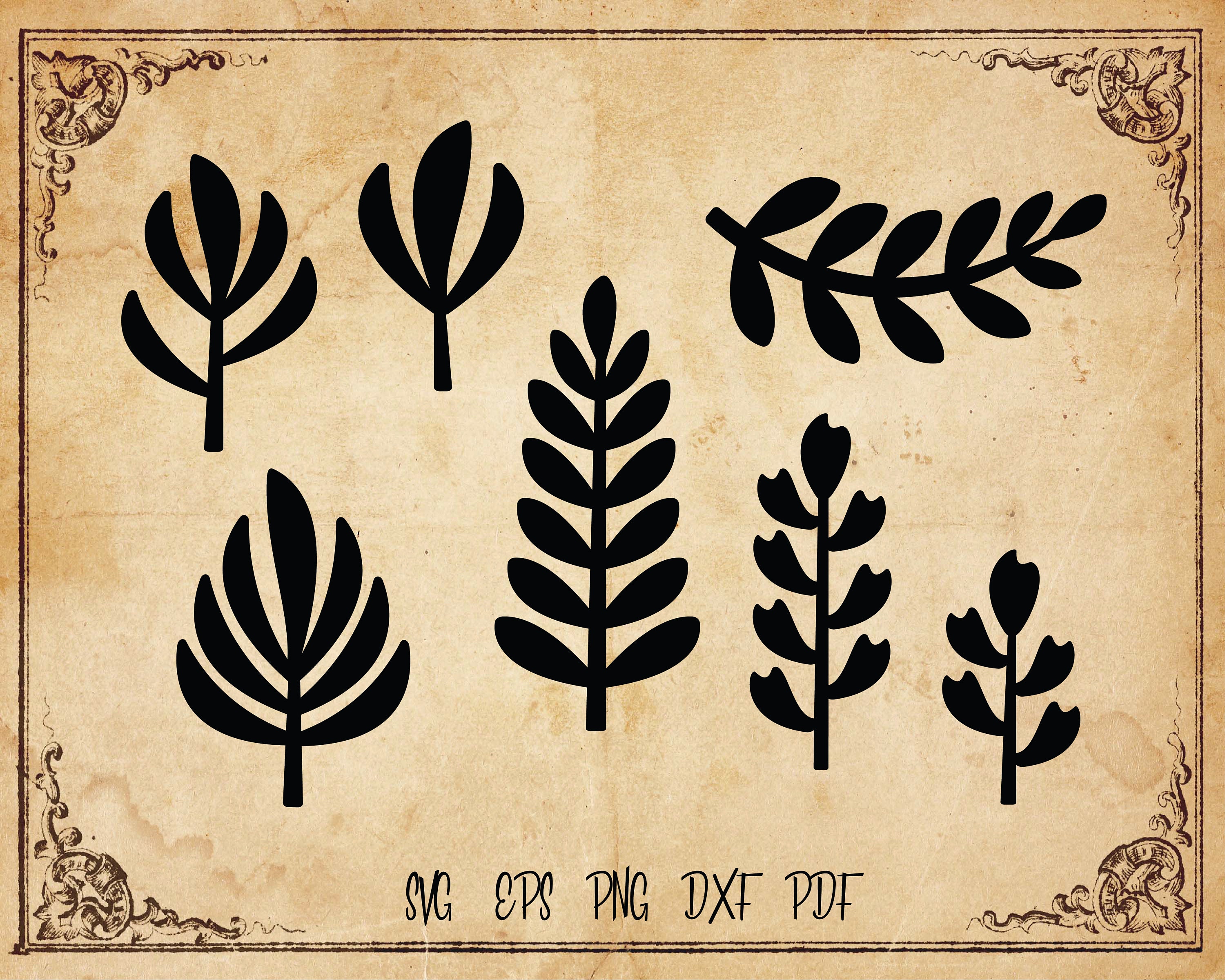 Leaf SVG Bundle Leaf Branch SVG Leaf Cut File for Cricut - Etsy