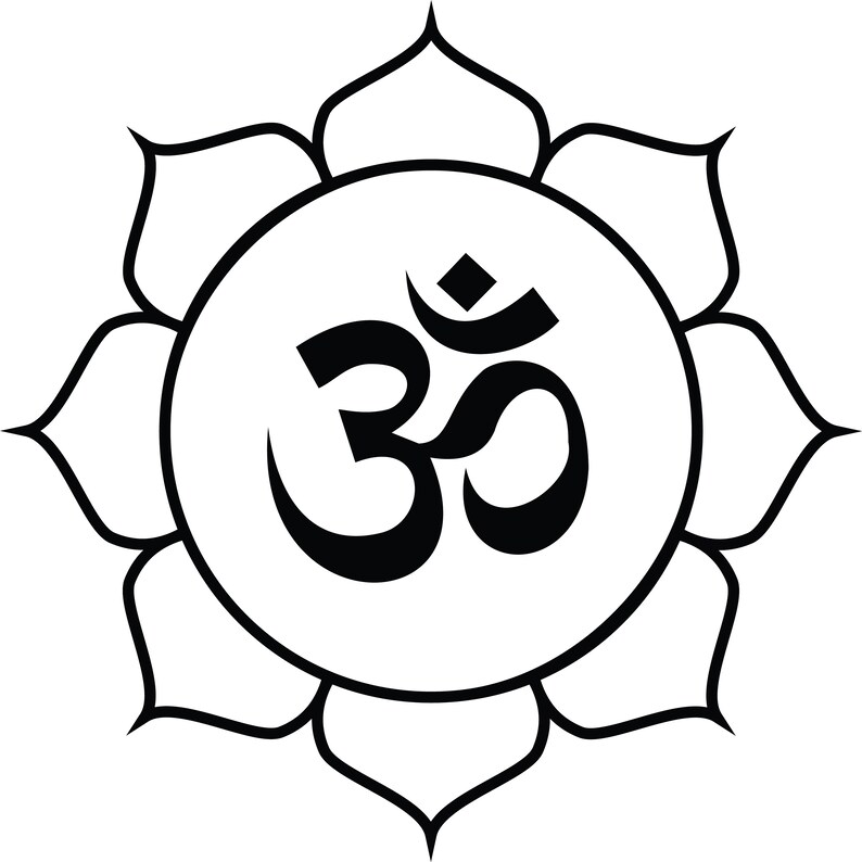 Ohm Mandala SVG Spiritual Symbol SVG Ohm Cut File Cricut - Etsy