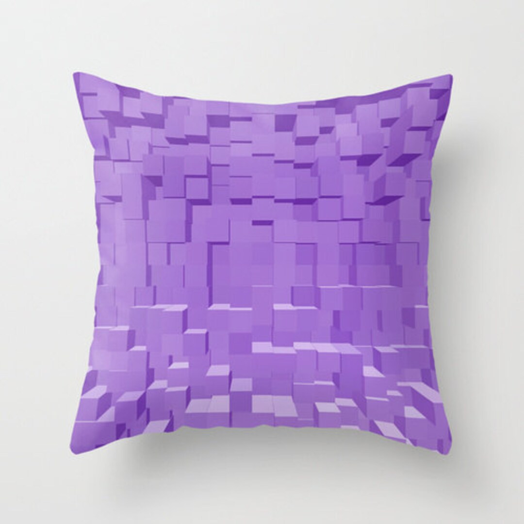 Purple Addition - Architectural Abstract, Pillow or Cover Home Decor ...