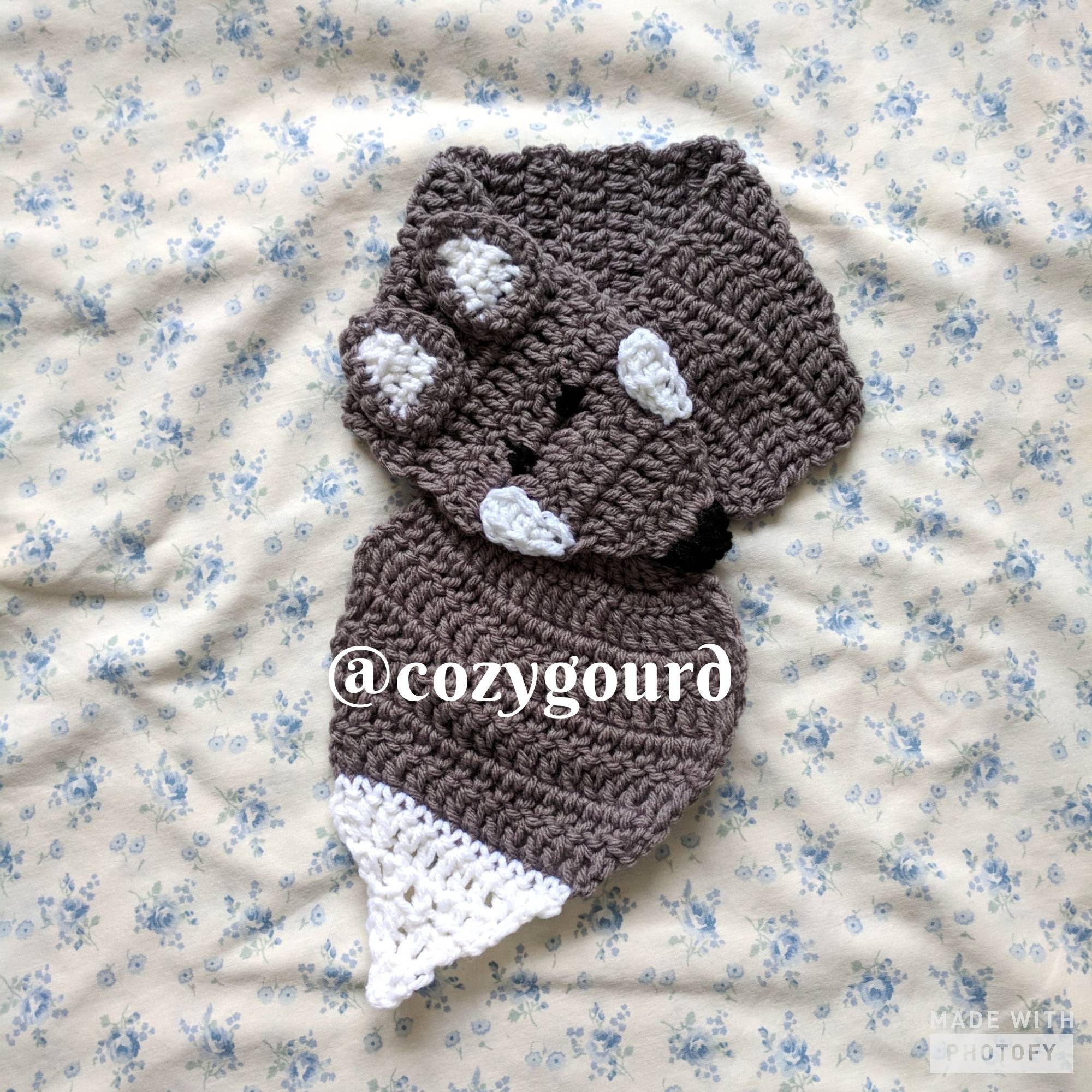 PATTERN ONLY Fox Keyhole Scarf Crochet Pattern , Crochet Fox Scarf ...
