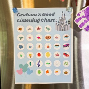 Castle Kids Reward Sticker Chart for Behavior, Chores, Potty Custom ...