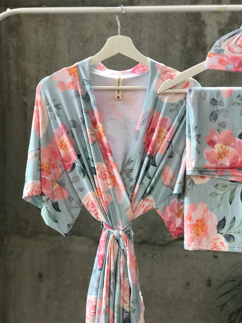 Maternity Robe and Swaddle Set Girl. Mommy and Me. Matching - Etsy