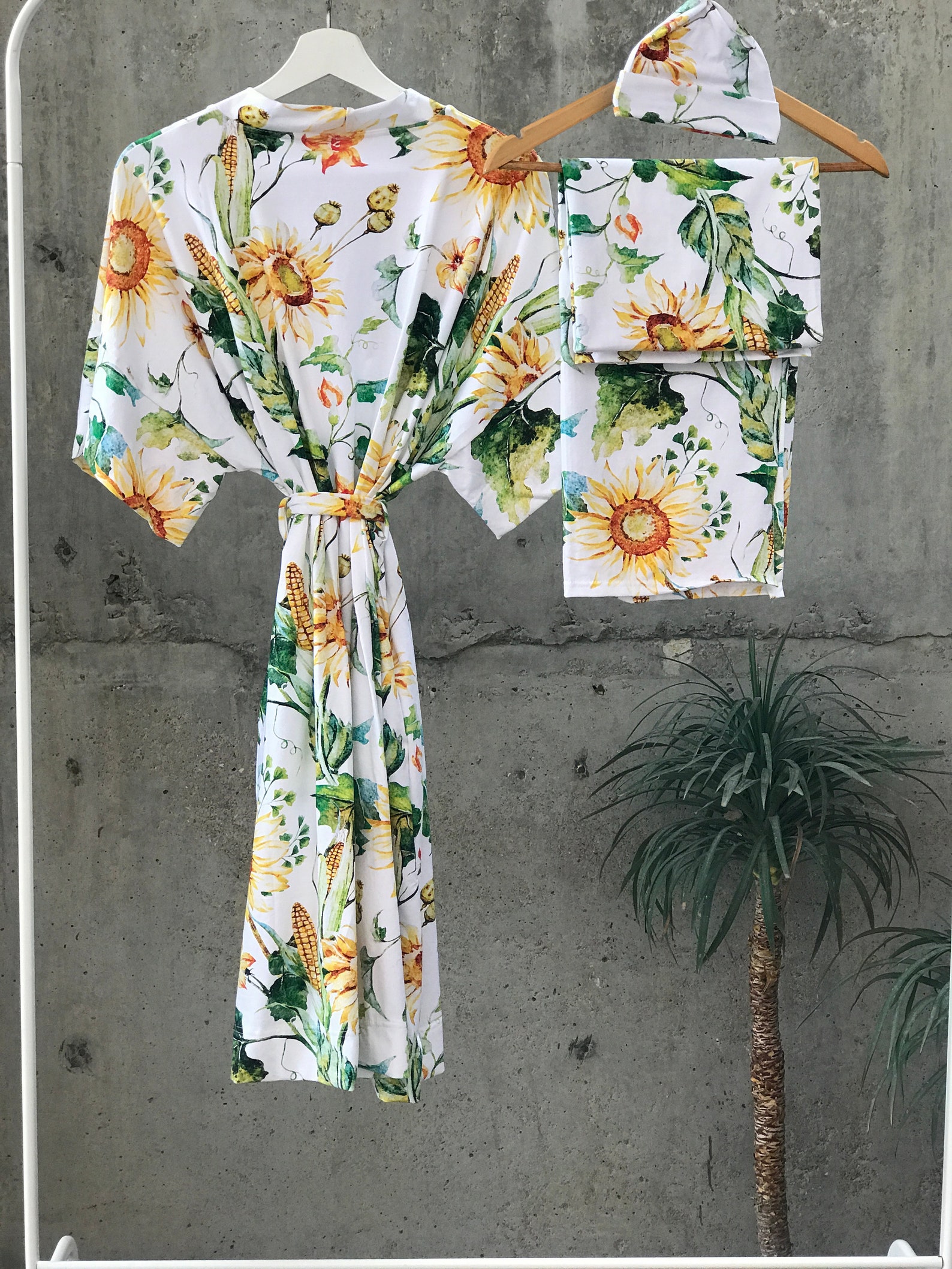 Maternity Robe and Swaddle Set. Mommy and Me Robe and Swaddle - Etsy