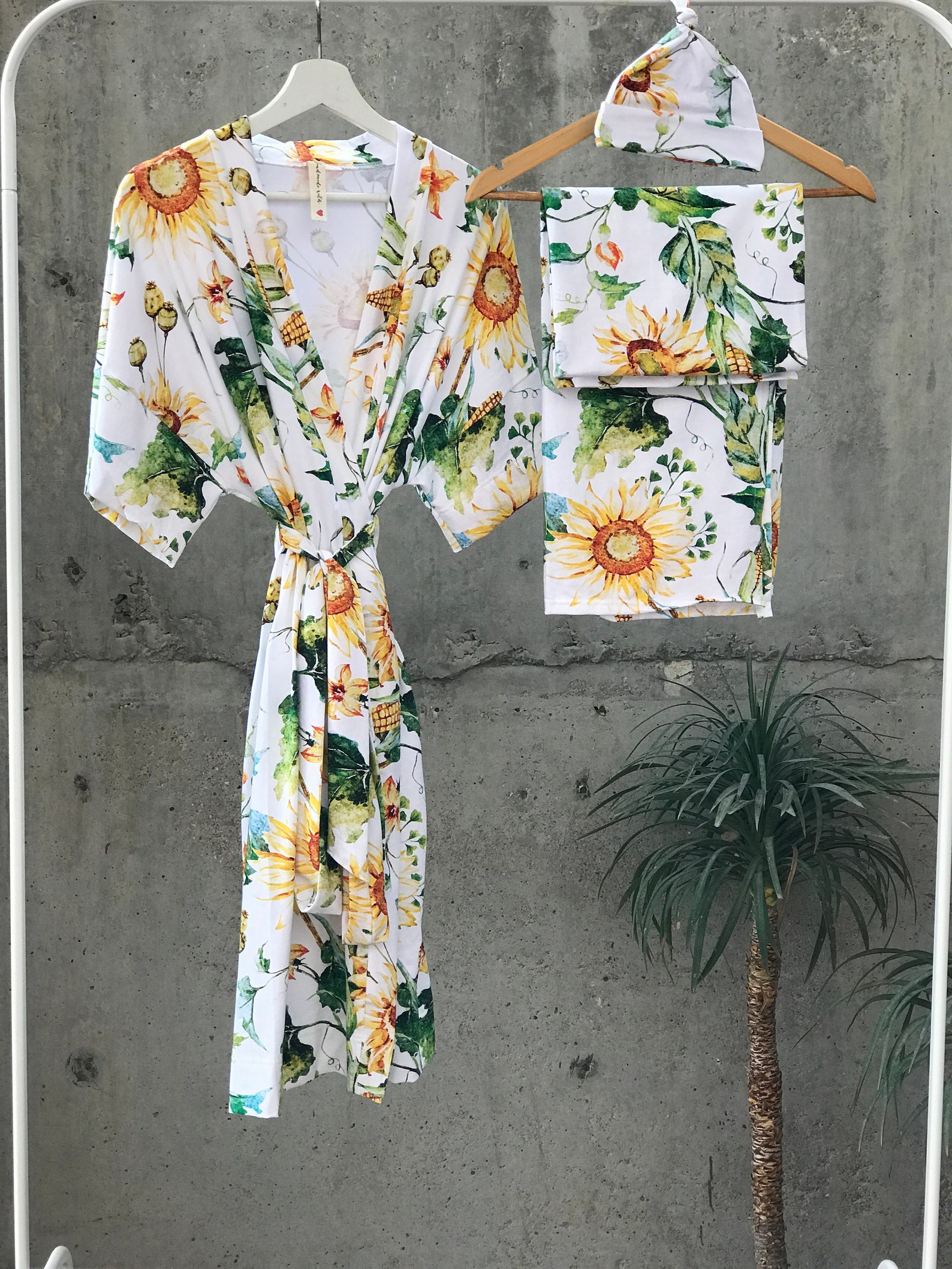 Maternity Robe and Swaddle Set. Mommy and Me Robe and Swaddle - Etsy