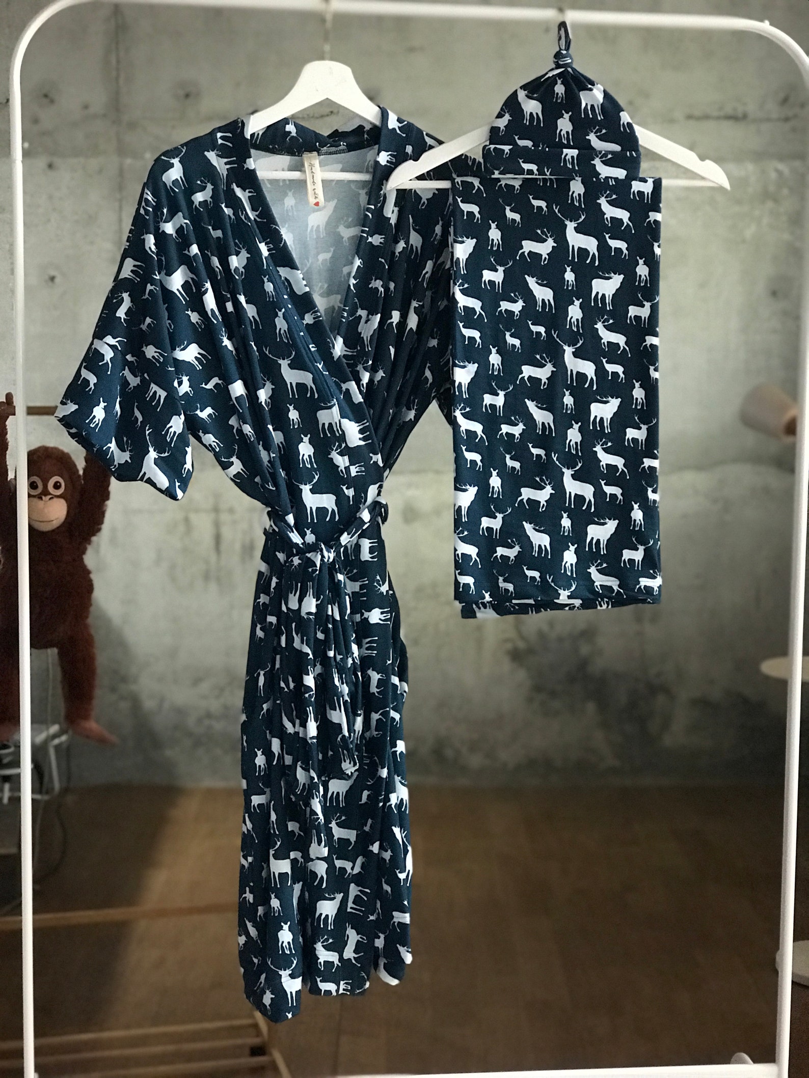 Robe and Swaddle Set. Mommy and Me. Maternity Robe. Maternity - Etsy