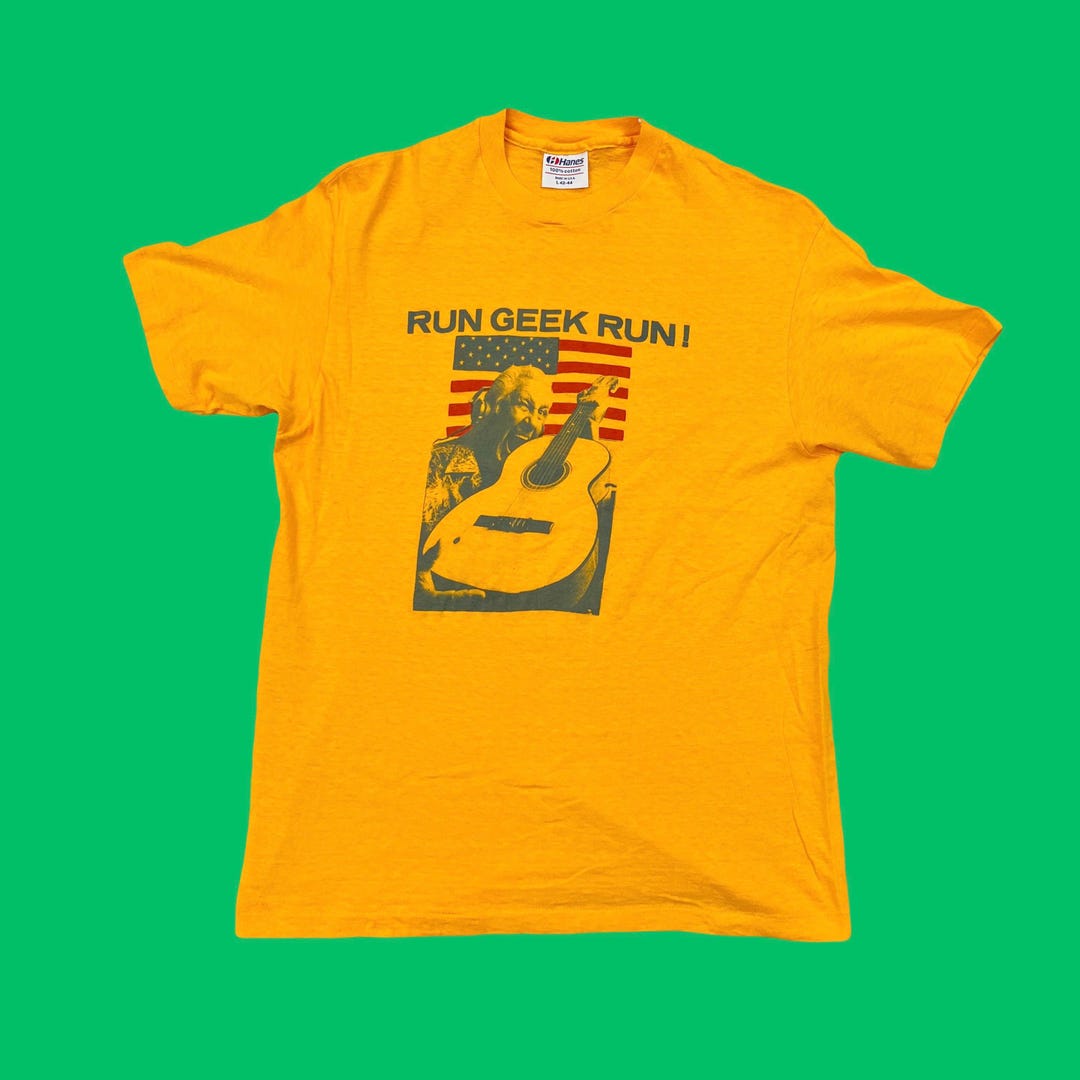 Vintage 1980s Freddie Blassie "run Geek Run!" T-shirt - Etsy