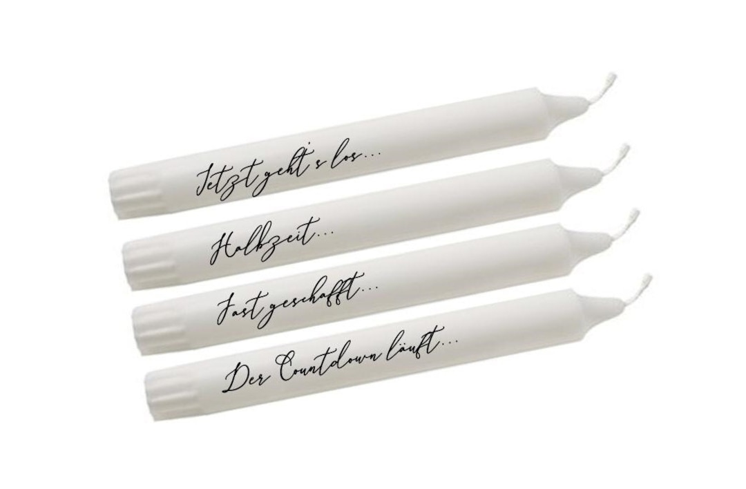 Stabkerzen für ADVENTSKRANZ TEXT(STK001) - Etsy.de