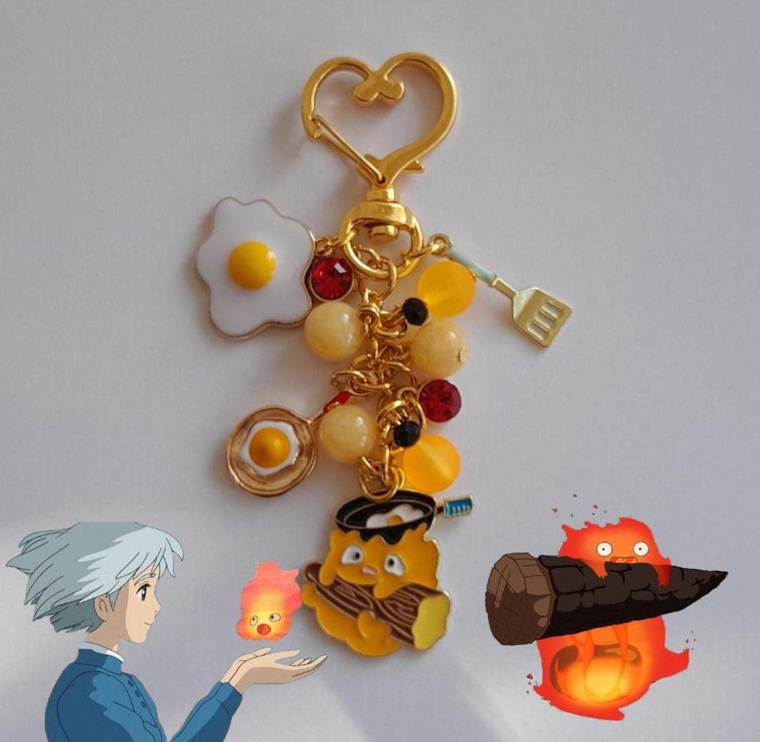 Calcifer Inspired Keychain - Etsy