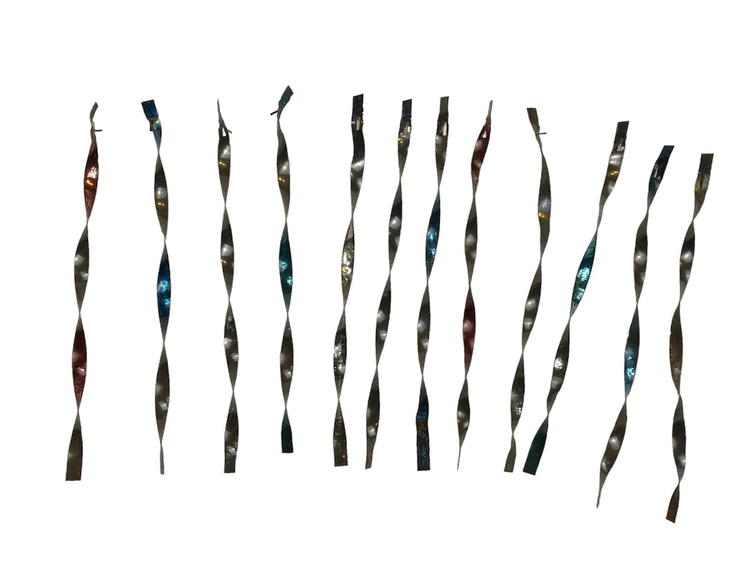 Vintage Diamond Ray Twisted Metal Icicle Ornaments Lot of 10 - Etsy