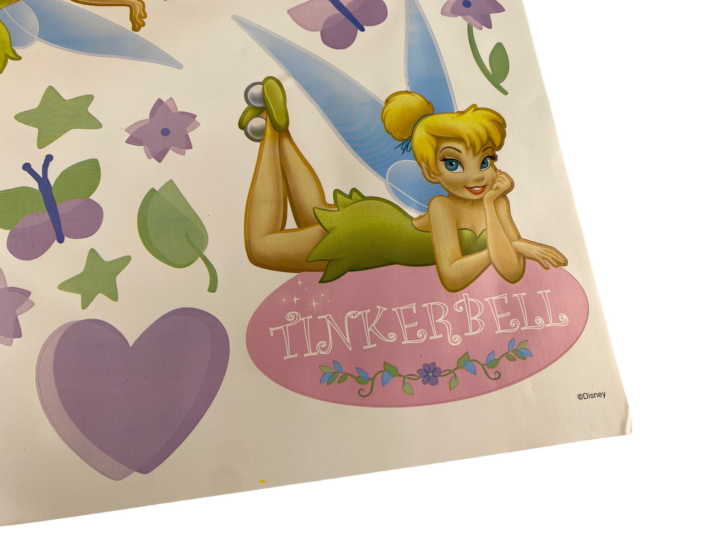 Tinkerbell Wall Decal Stickers Vintage Set of 2 Sheets - Etsy