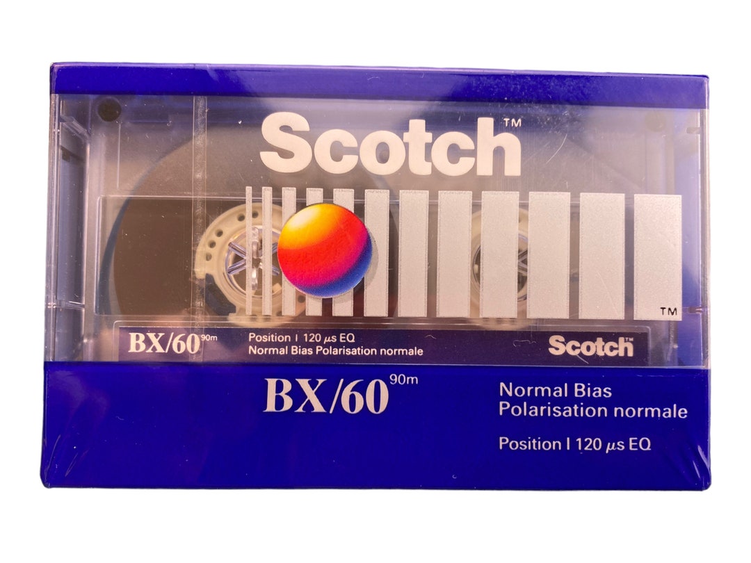 Scotch BX/60 Blank Cassette Tape New Unused Vintage - Etsy