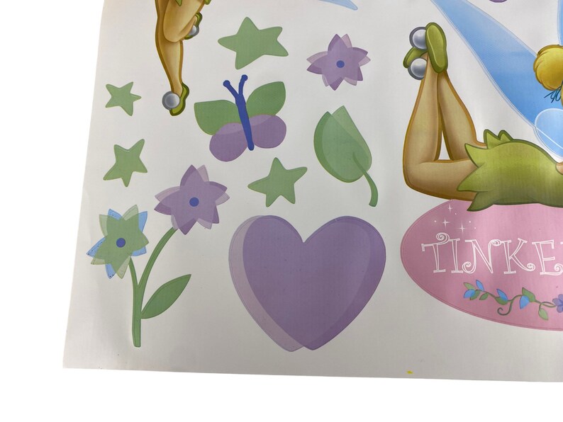Tinkerbell Wall Decal Stickers Vintage Set of 2 Sheets - Etsy