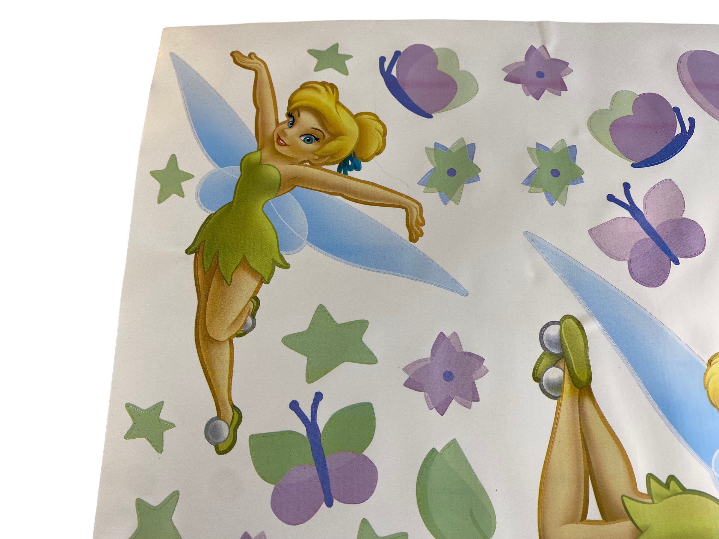 Tinkerbell Wall Decal Stickers Vintage Set of 2 Sheets - Etsy