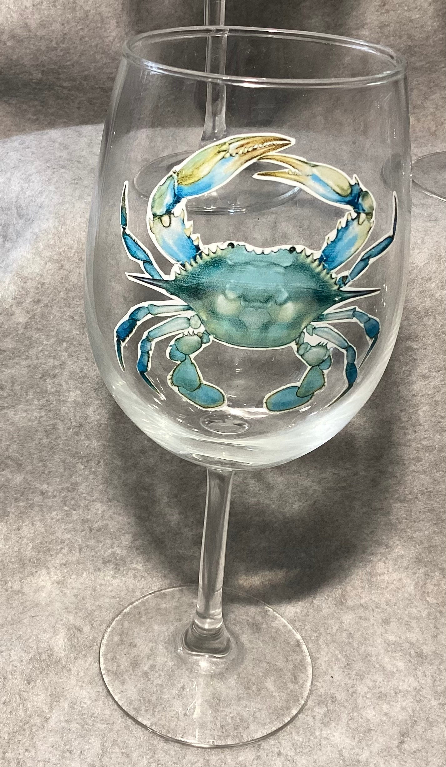 Coastal Wine Glass Set | Beach Themed Glassware | Starfish Seahorse ...