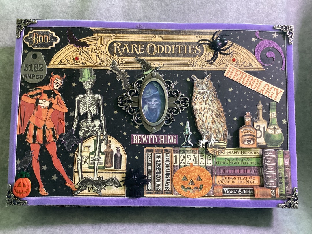HALLOWEEN CIGAR BOX, Keepsake Container, Unique Gift, Horror Fans ...