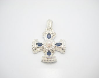 Judith Ripka Cross Pendant - Etsy