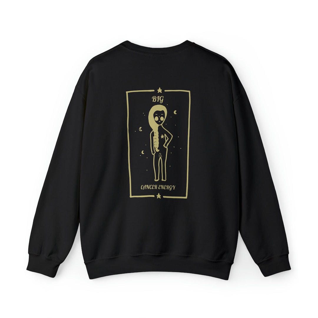 Big Cancer Energy Zodiac Crewneck - Etsy