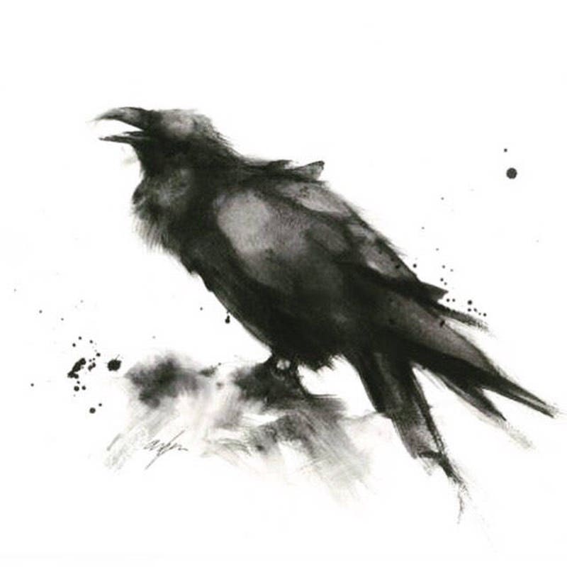 Raven Art - Etsy