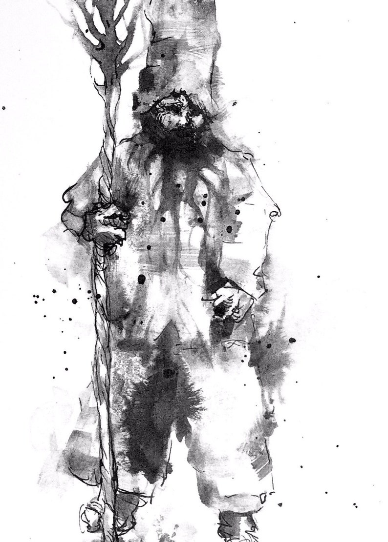 Tree Man Kukeri Festival Art Print, Witch Art, Mystical Artwork ...
