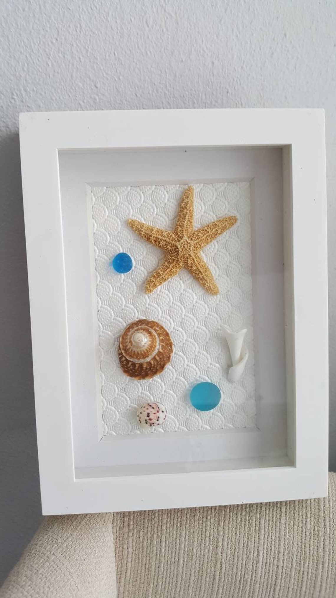 Authentic Sea Glass Shadow Box. Treasures From the Sea From All Over ...