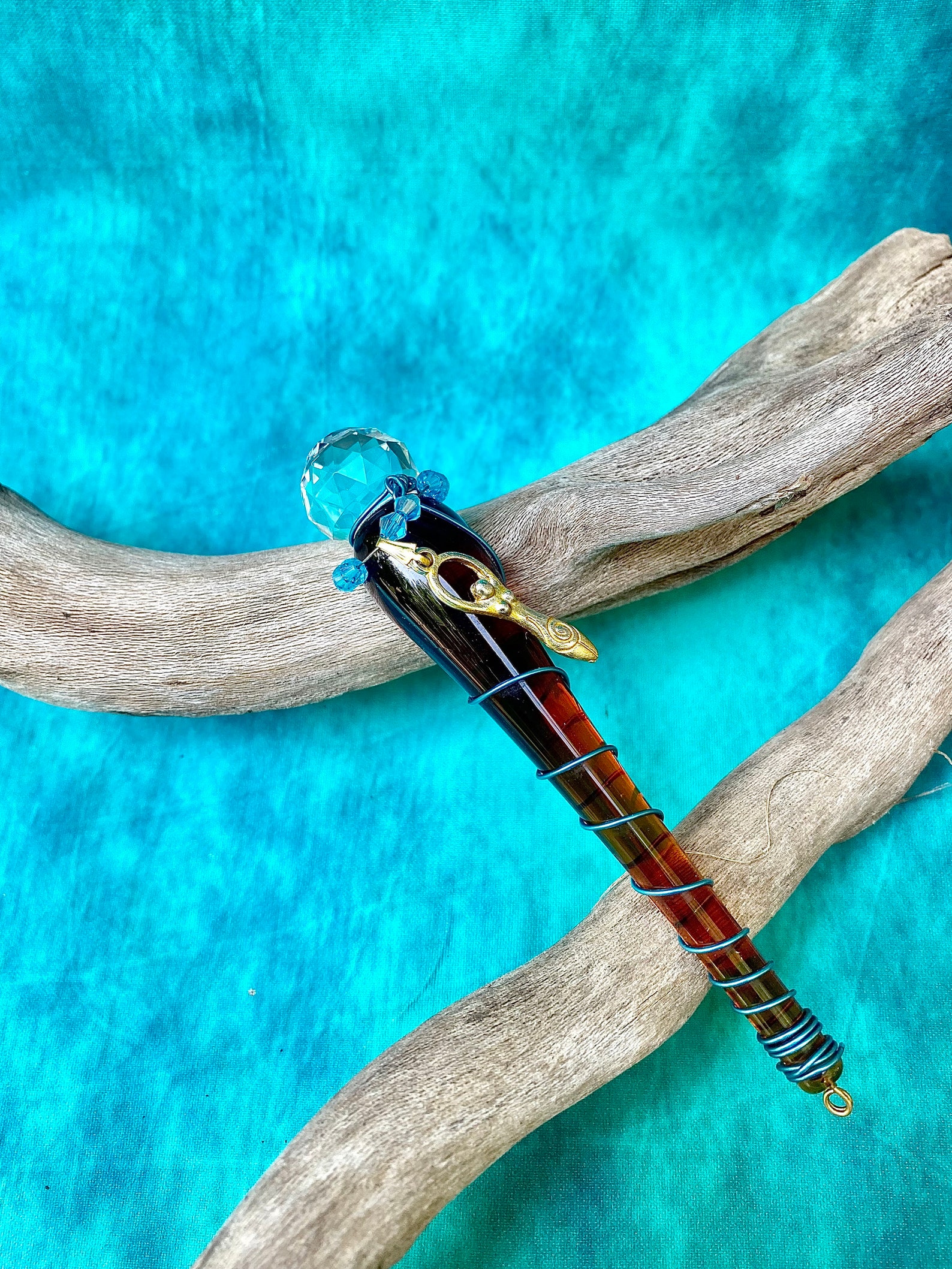 Crystal Goddess Wand With Stand Glass Wand Suncatcher - Etsy