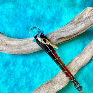 Crystal Goddess Wand With Stand, Glass Wand, Suncatcher, Spirit Wand ...